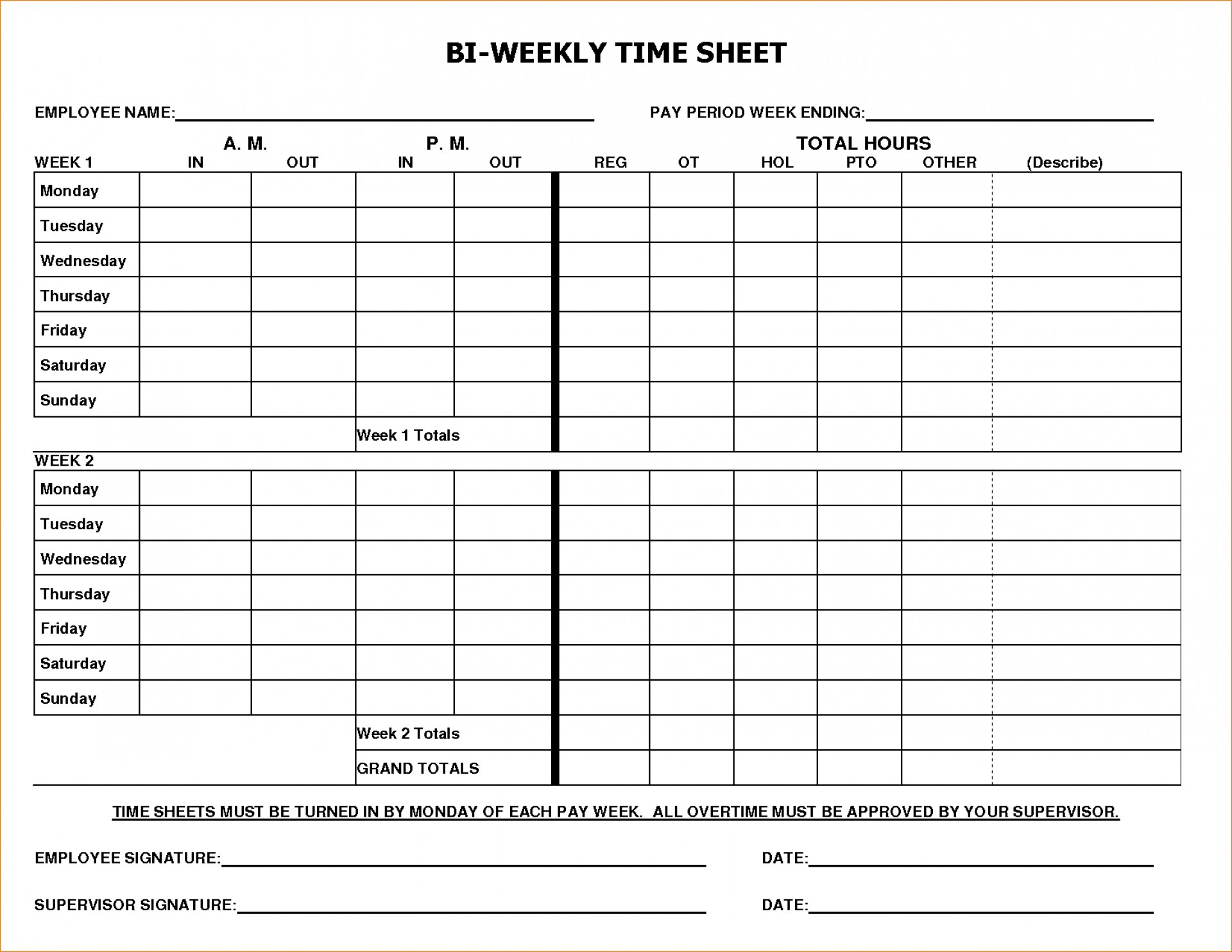 Free Printable Time Sheets Forms Free Printable Free Printable Time Sheets Forms Free Printable