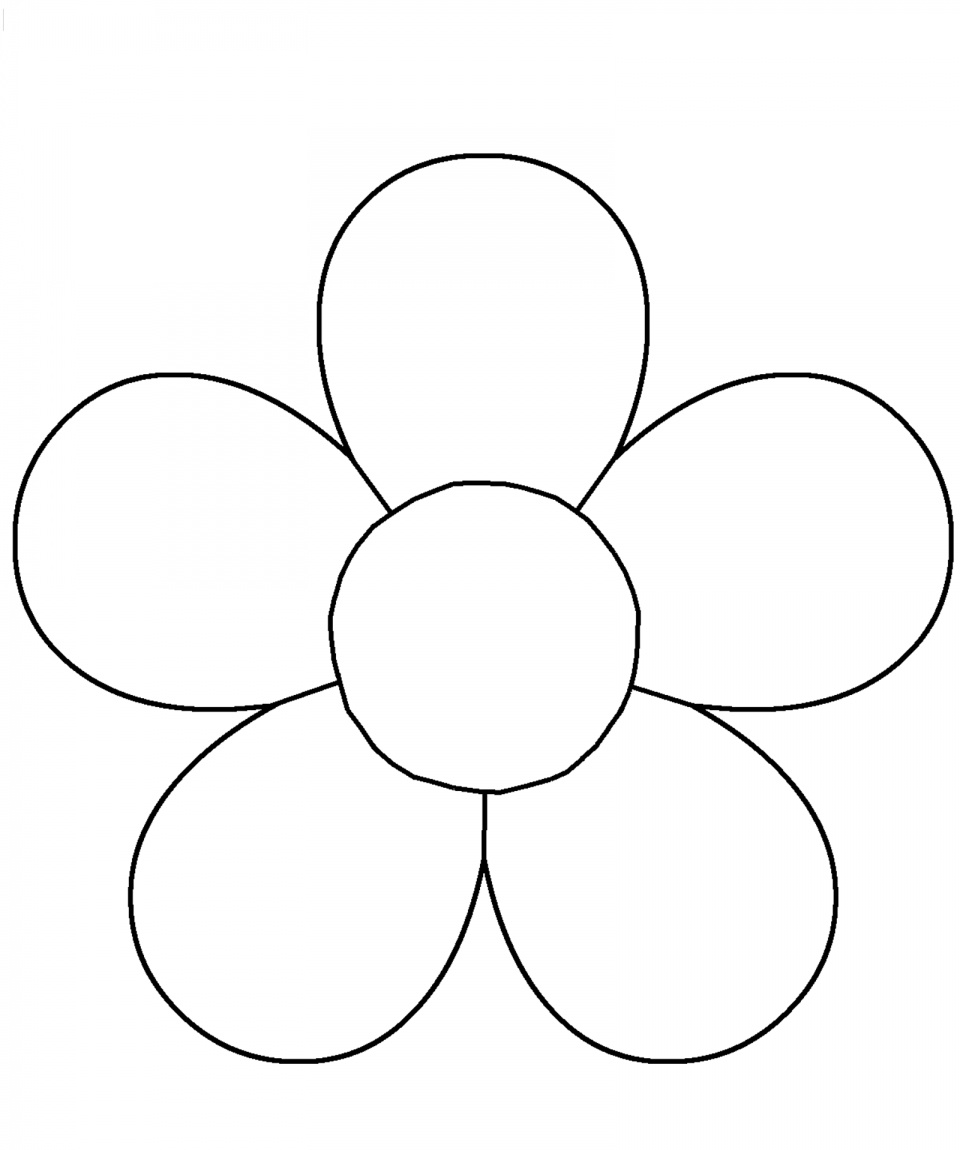 Printable Flower Patterns Clipartsco 10 Best Paper Flower Templates 