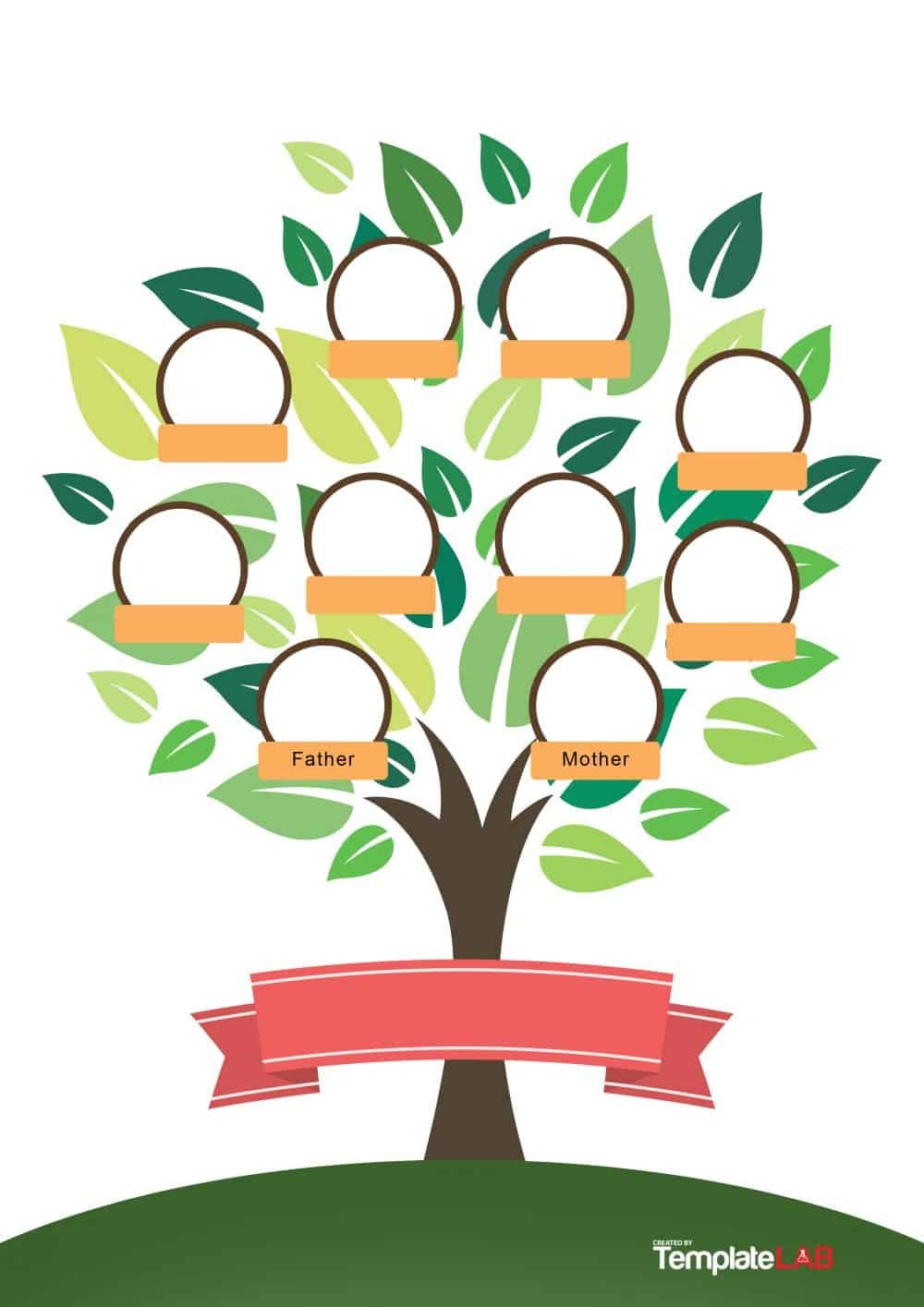 50 Free Family Tree Templates Word Excel Pdf Template Lab 