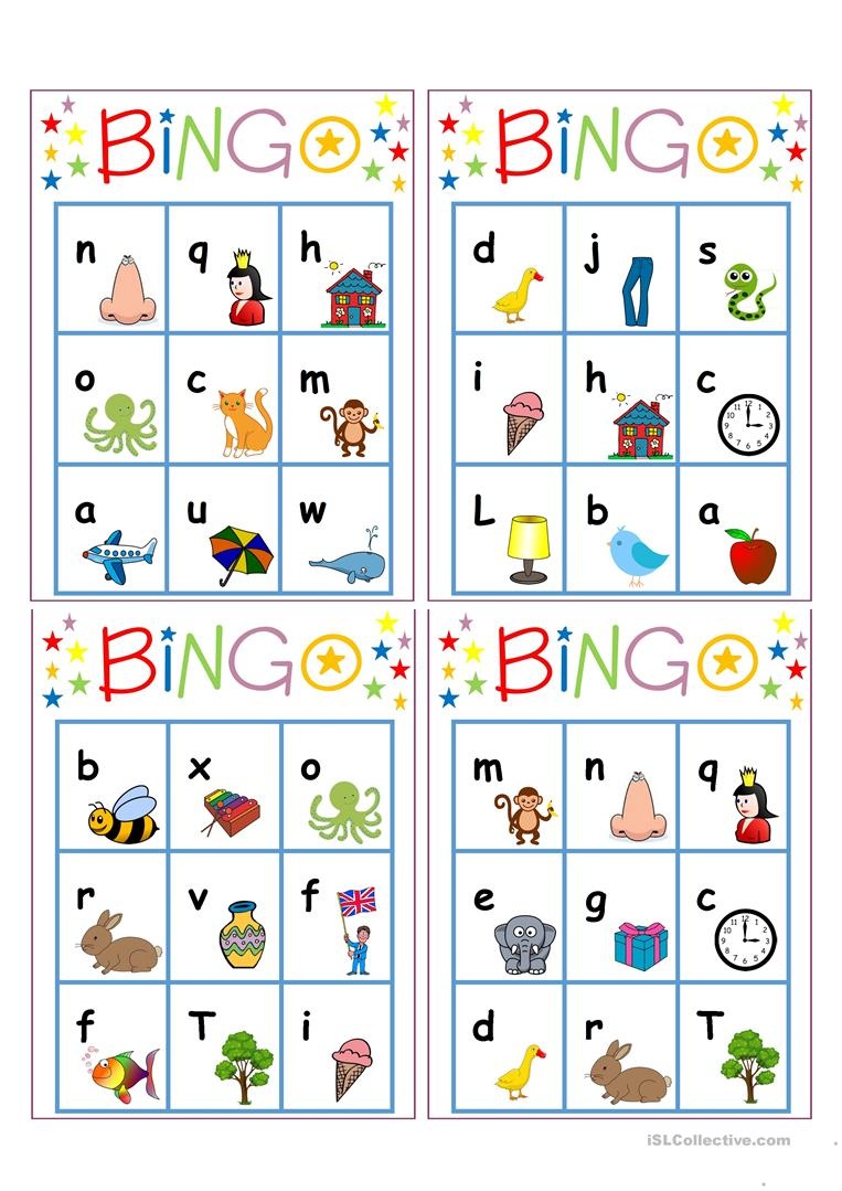 Alphabet Bingo Cards Free Printablefree Printable Easter Bingo