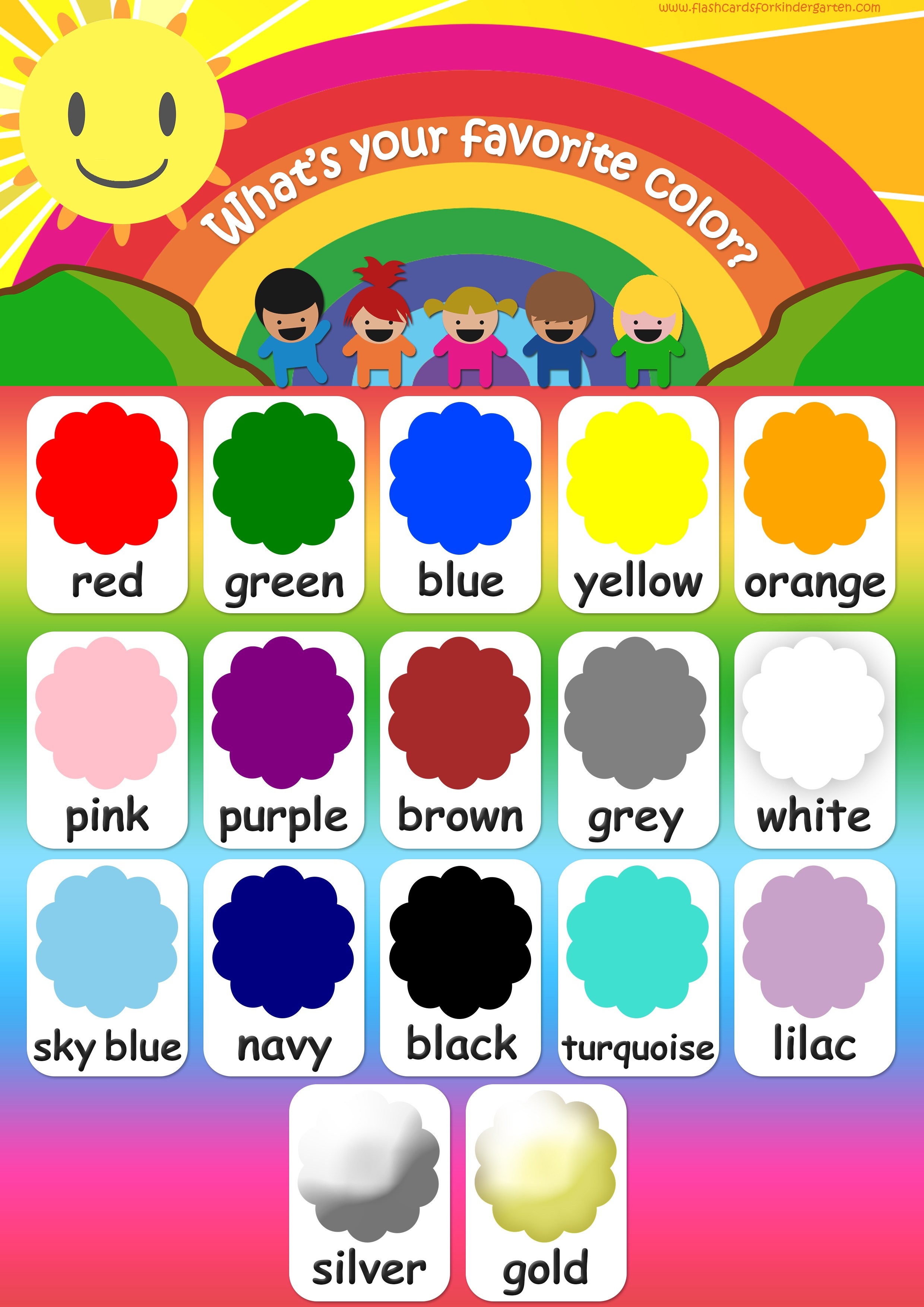 Free Colour Flashcards For Kids Totcards Free Printable Colour 