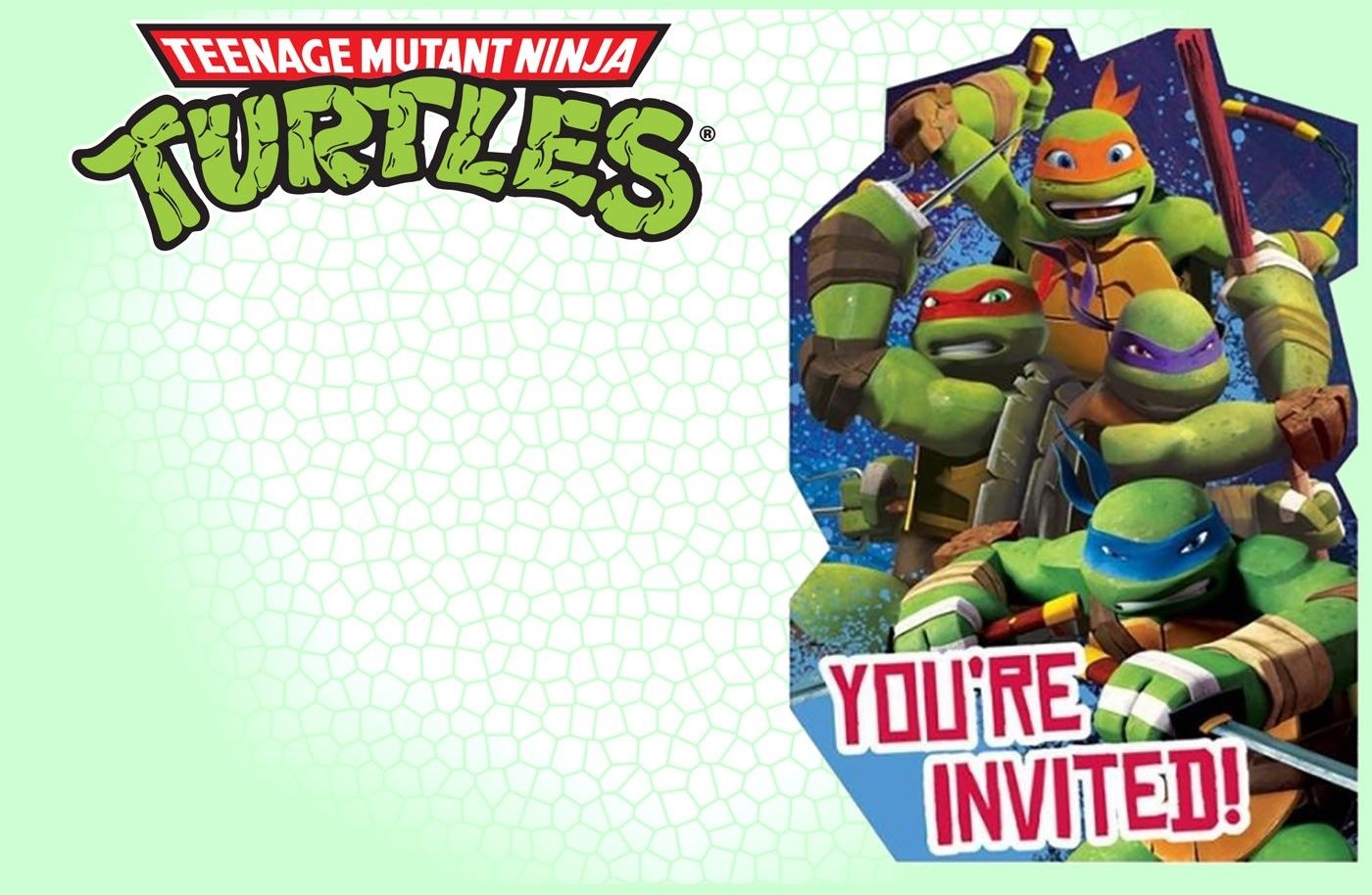 Free Printable Tmnt Birthday Party Invitations Free Printable