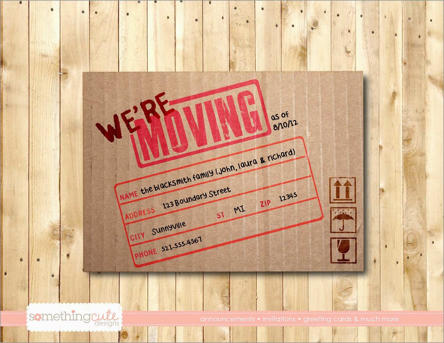 Free Printable Moving Announcement Templates Printable Free Templates 