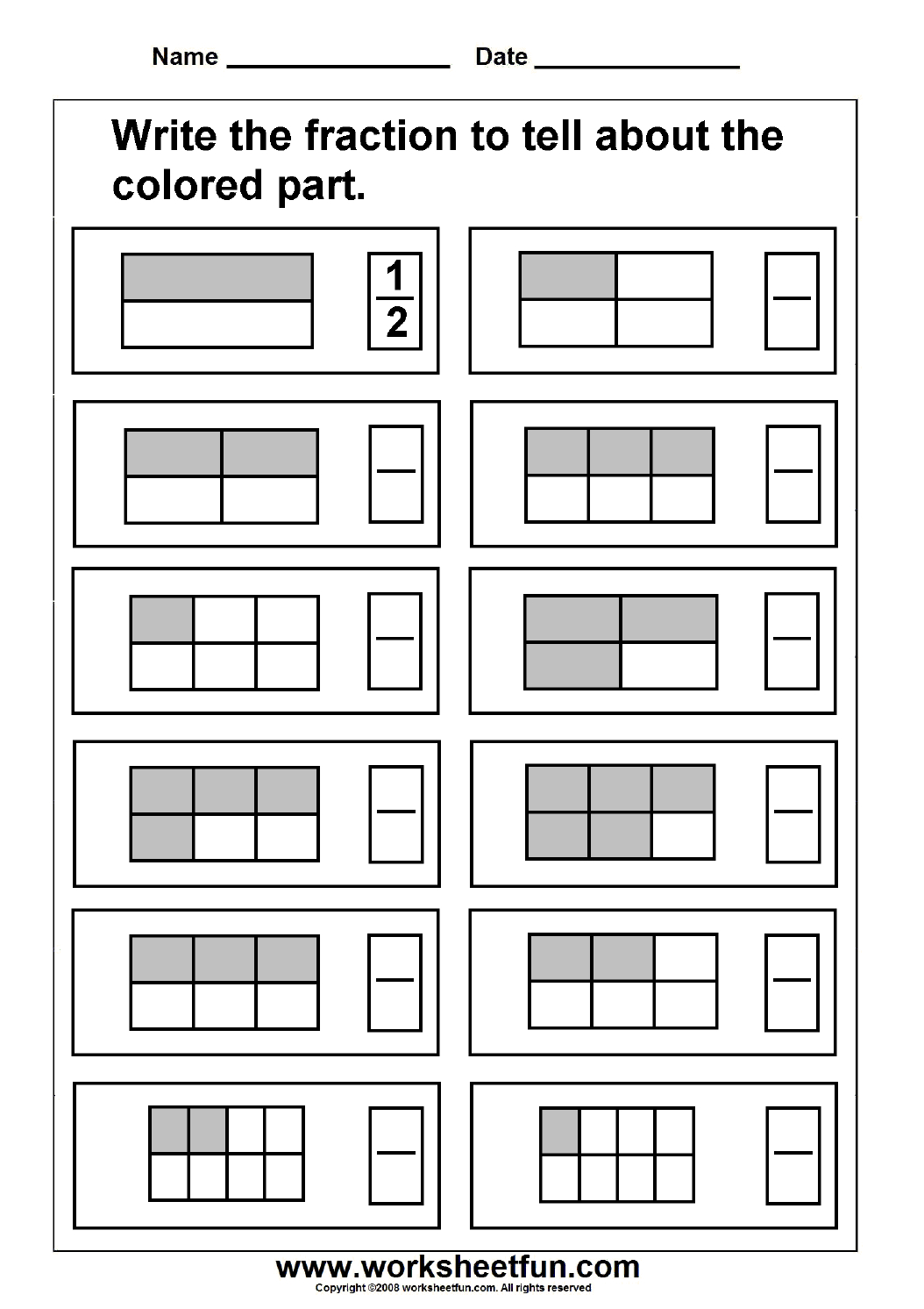 Comparing Fractions Worksheets 3Rd Grade math school School s