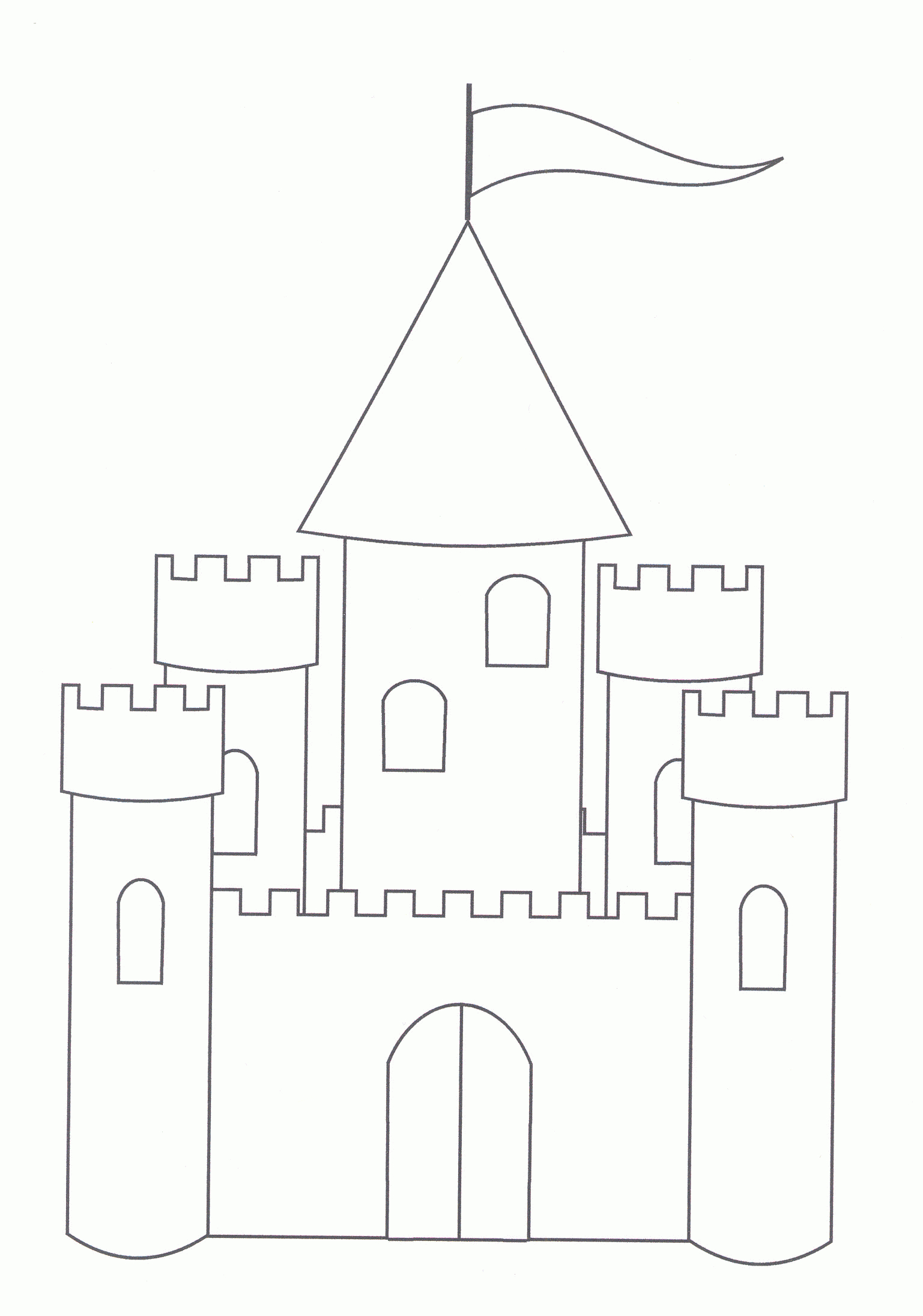 Castle Template Printable