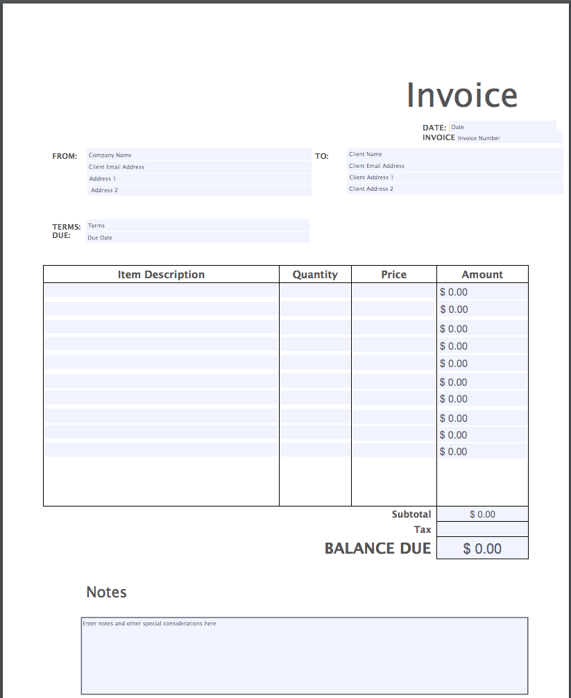 Free Printable Invoice Templates Free Printable