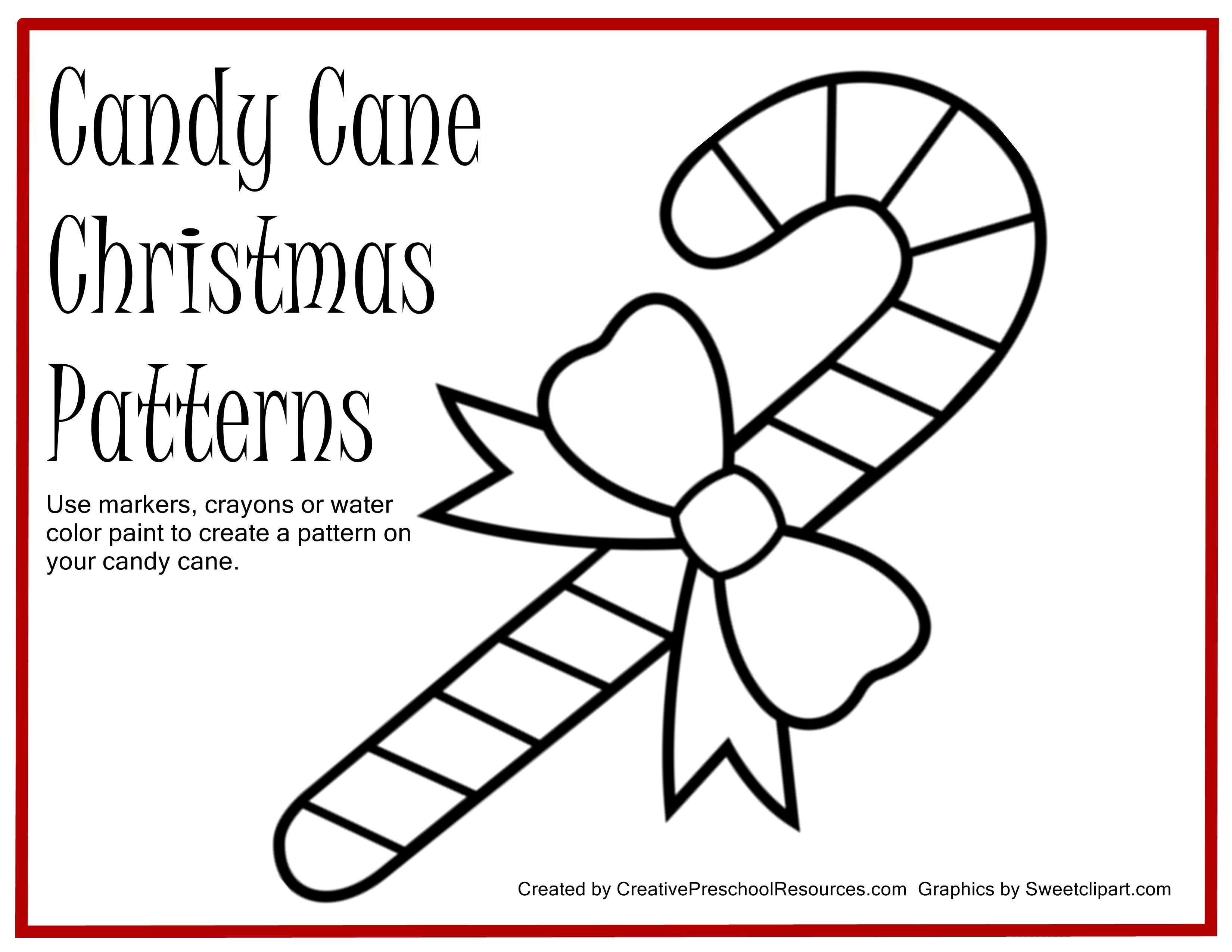 Free Candy Cane Template Printable Free Printable