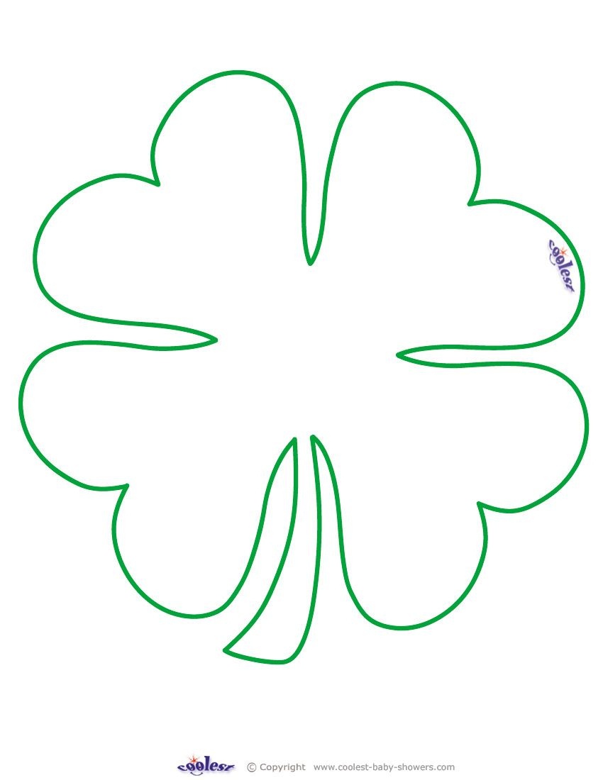 Large Printable Clover Coolest Free Printables Tattoo Canvas Free 