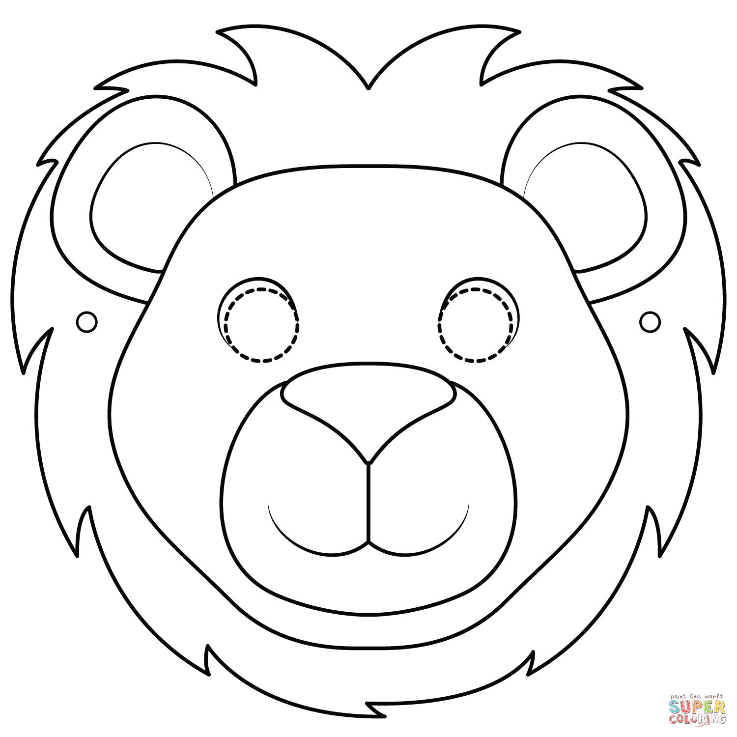Free Printable Lion Face Template Printable Templates Free