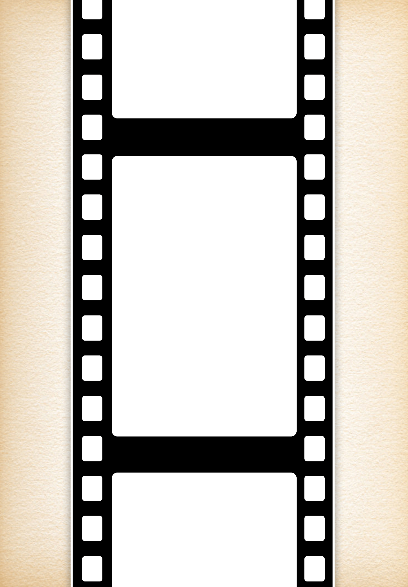 Blank Movie Invitation Template