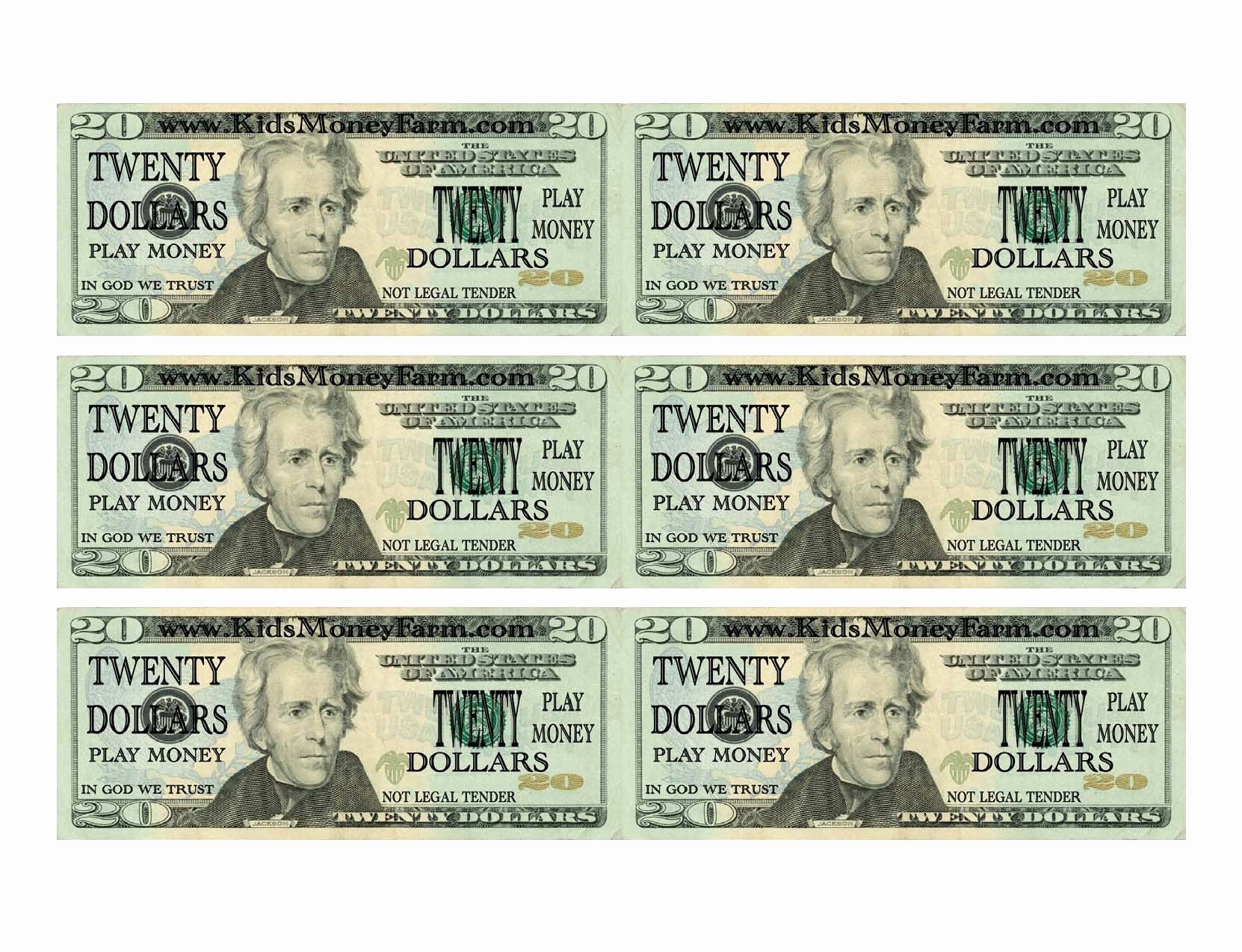  100 Fake Money Printable Printable Blank World