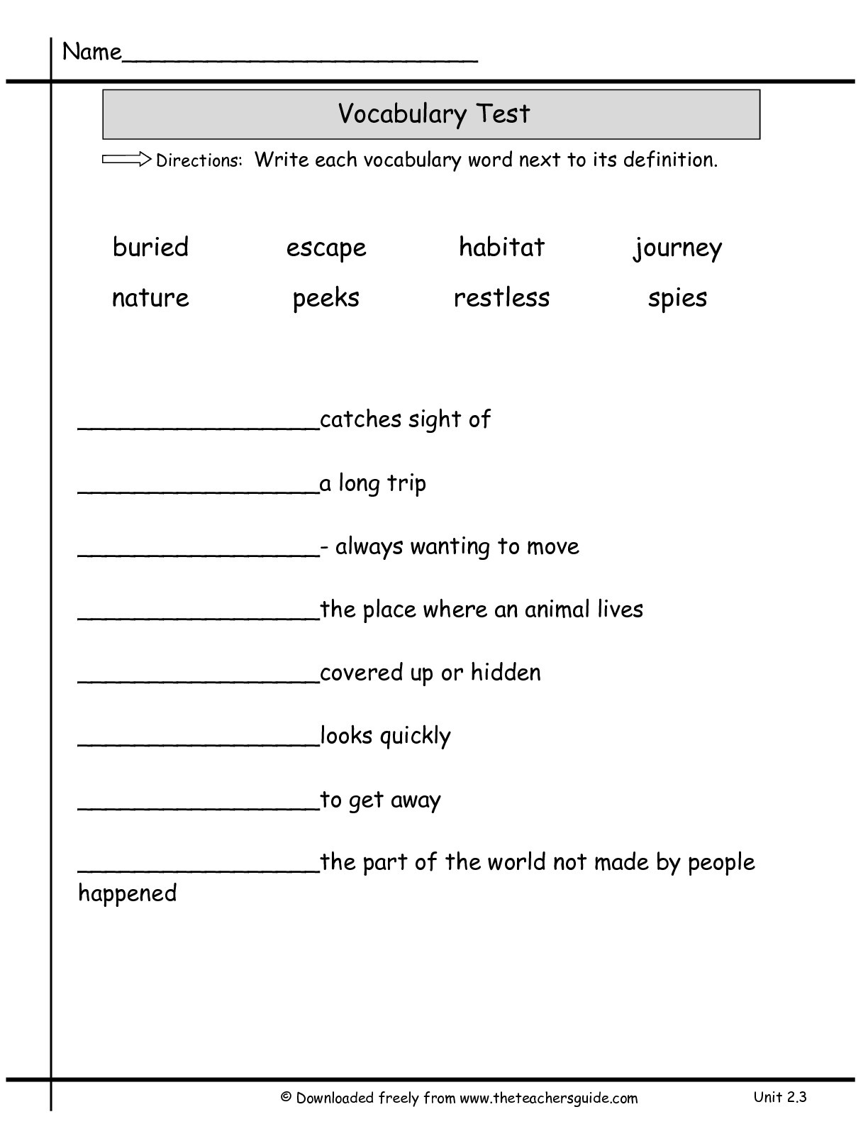Free 2nd Grade Worksheet Free 2nd Grade Worksheet