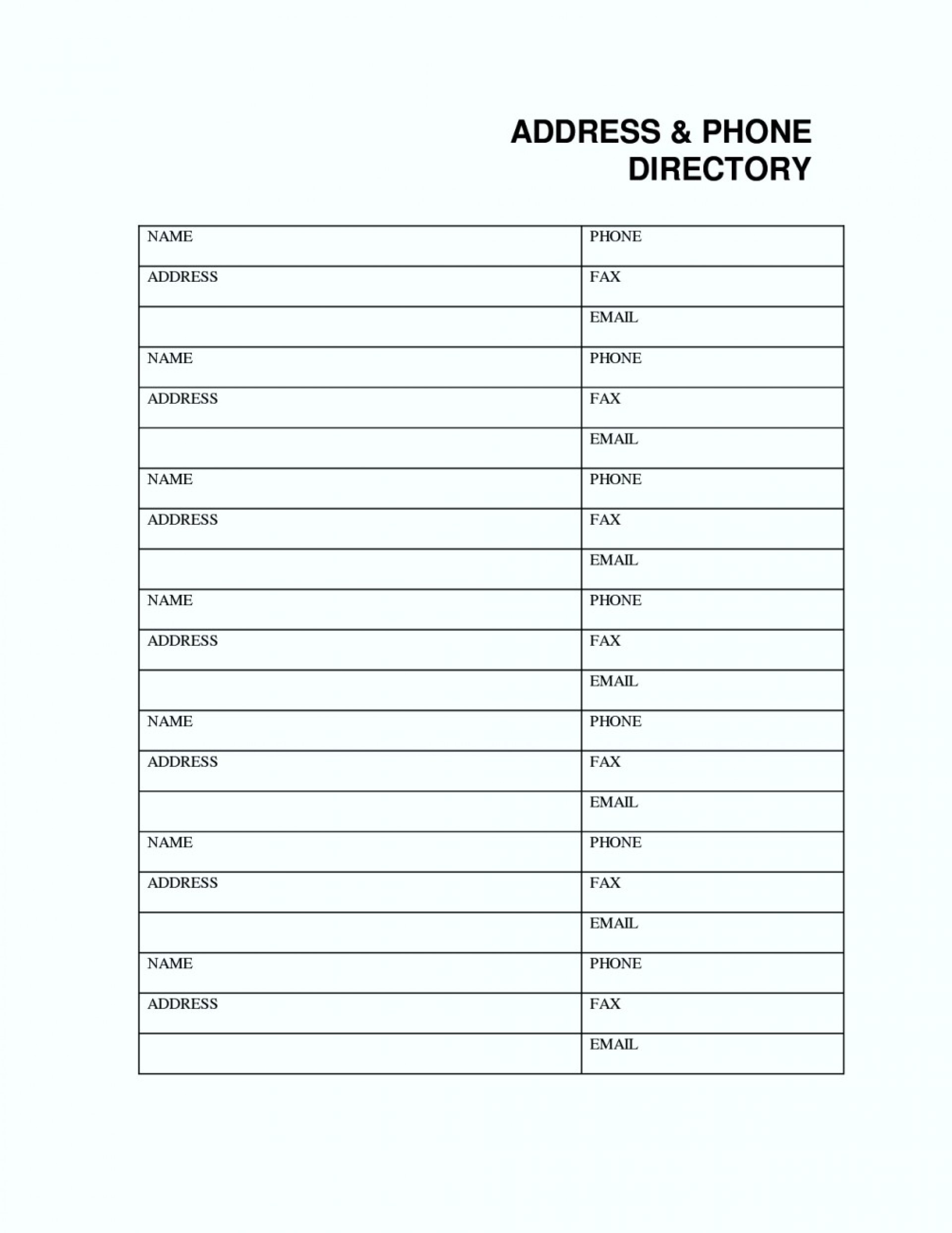 Free Printable Numbered List Free Printable