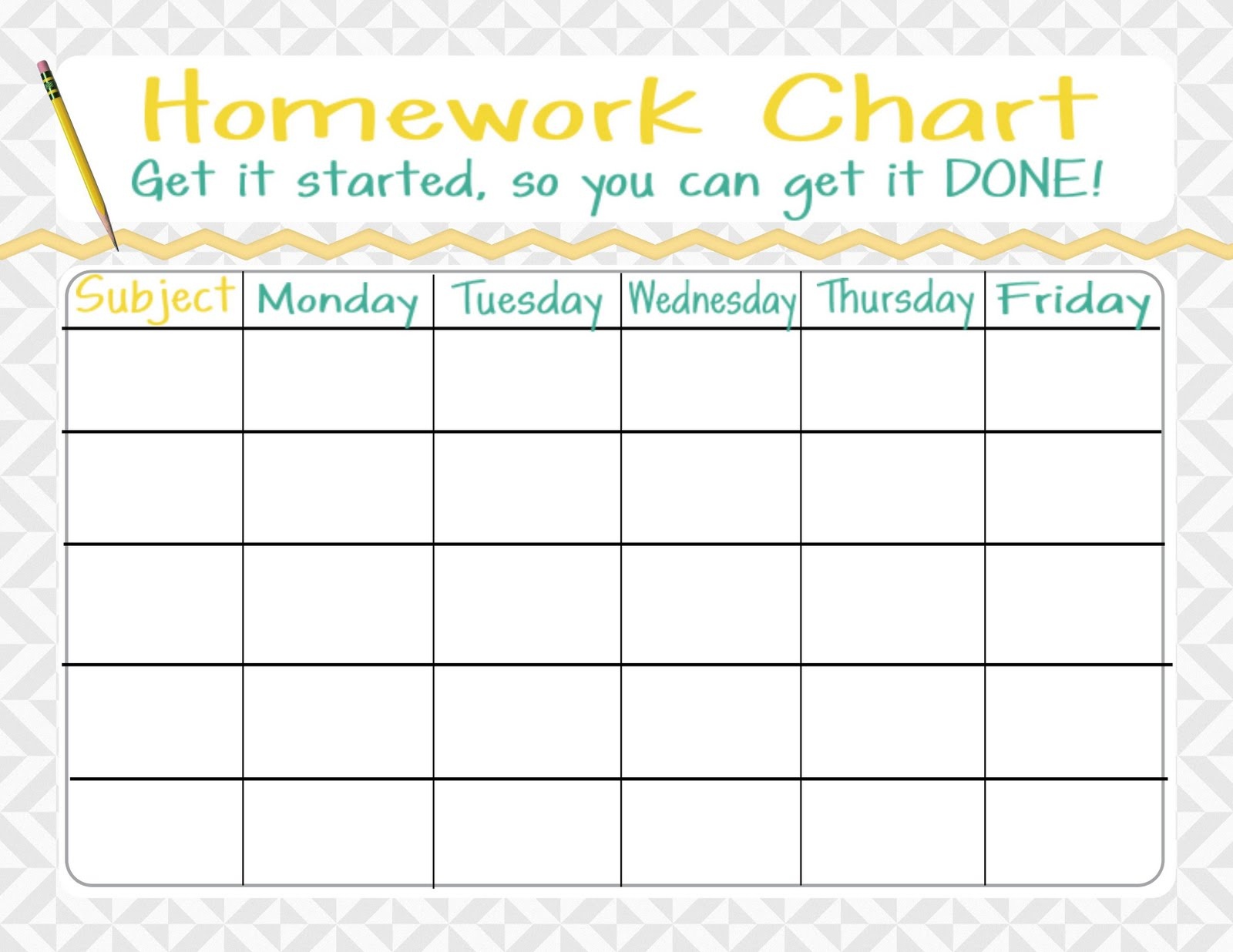 Free Printable Homework Assignment Sheets Free Printable