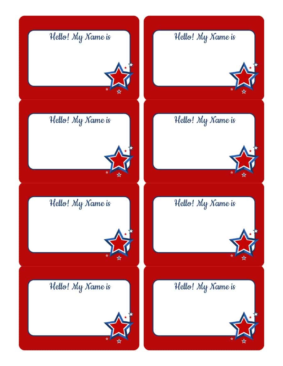 Name Tag Template Free Printable Free Printable