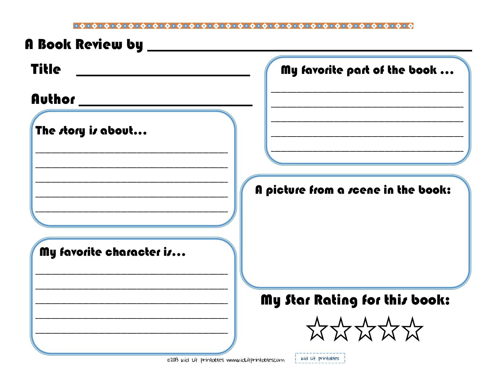 Free Printable Book Report Forms For Second Grade Free Printable