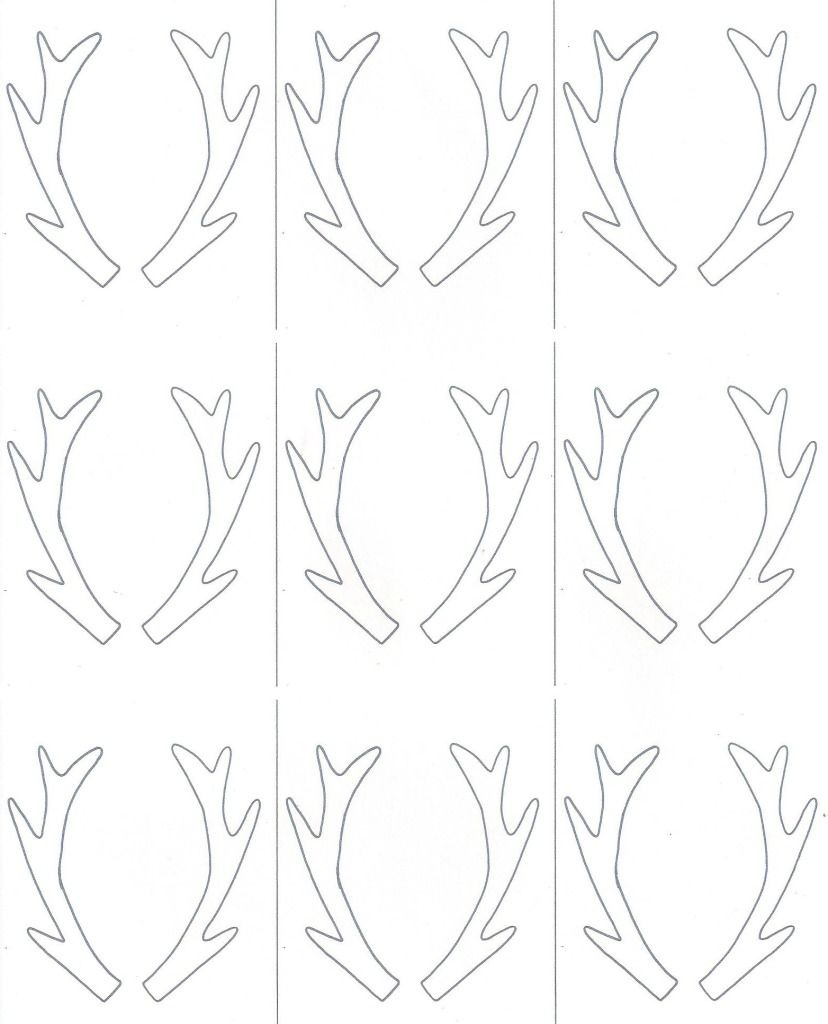 Cut Out Reindeer Antlers Template Printable Pdf Download Reindeer 