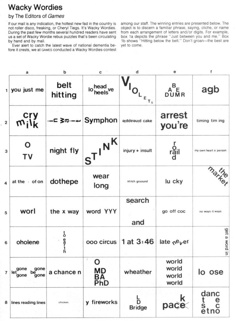 Brain Teasers Wackie Wordies Brainteasers Brain Teaser Puzzles 