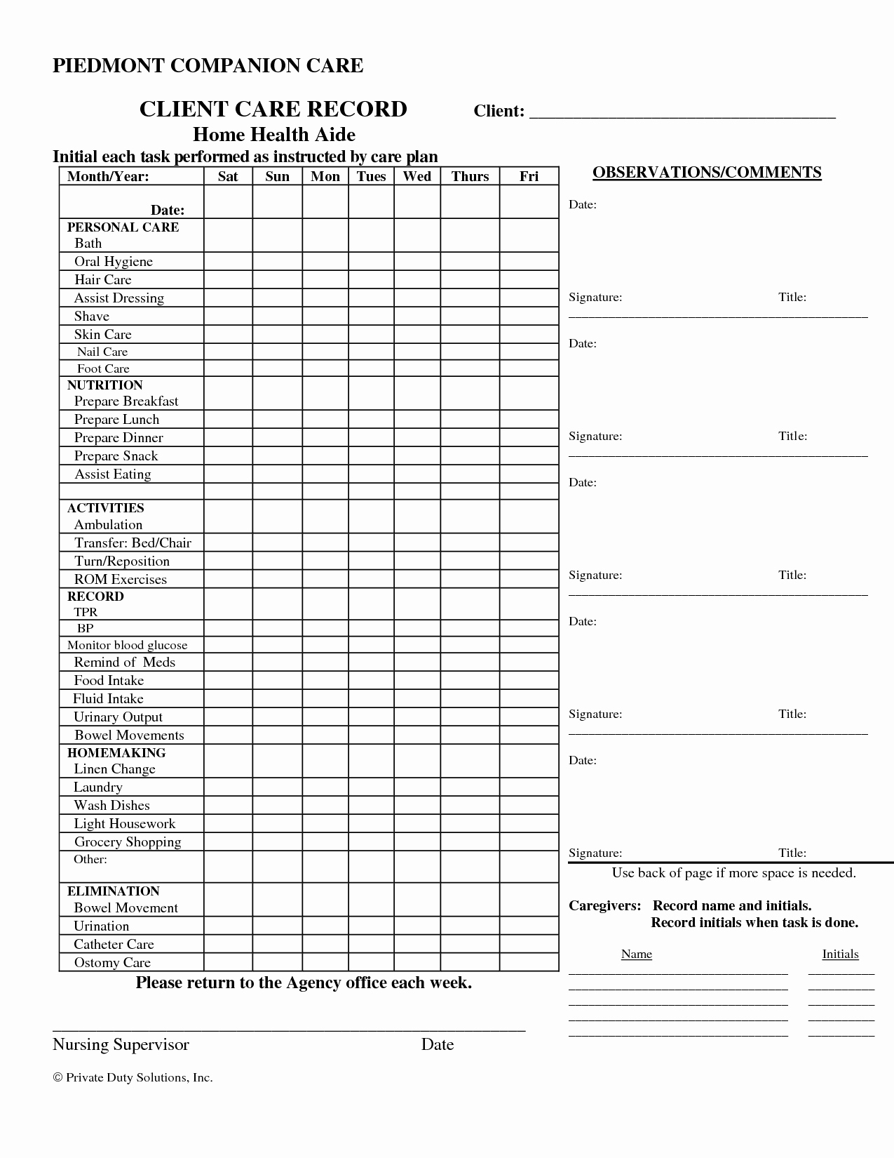 Caregiver Weekly Timesheet Mycourses space Free Printable Caregiver 