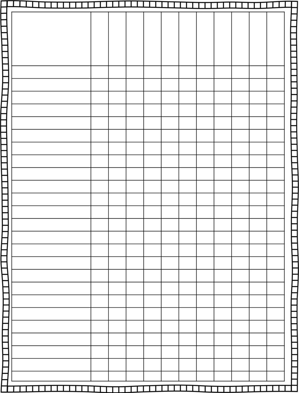 Printable Free Printable Gradebook Template Printable Templates Free