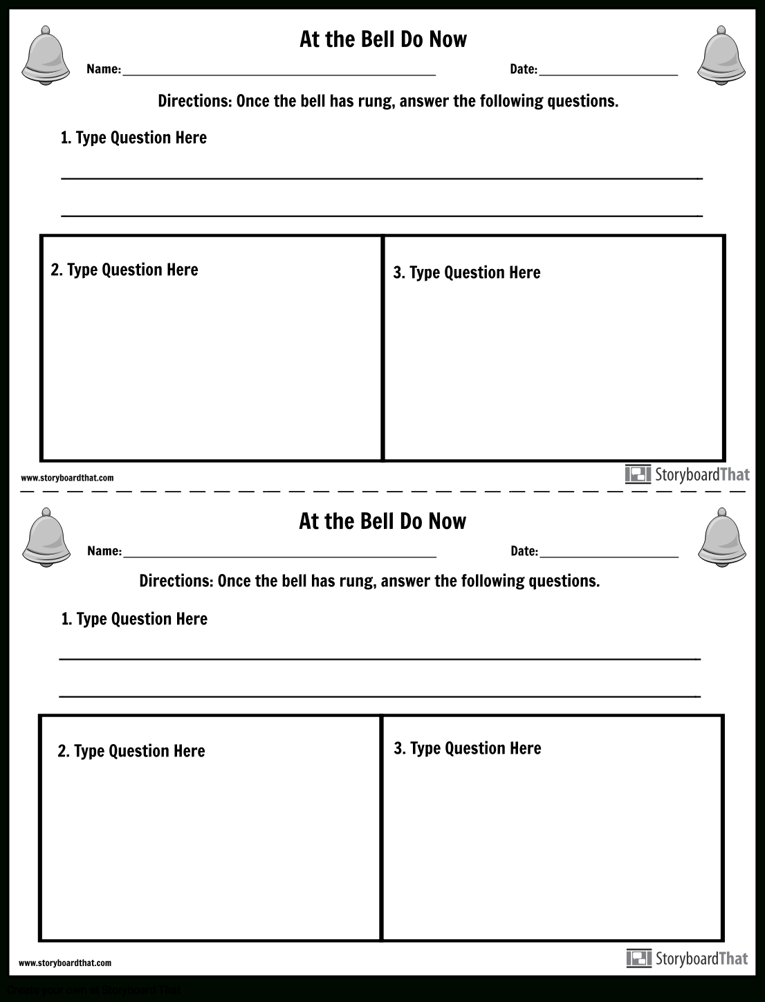 Bell Ringer Template Free Printable Templates