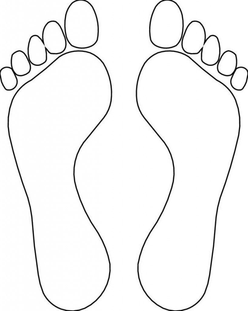 Boot Prints School Footprint Shoes Templates Printable Free 