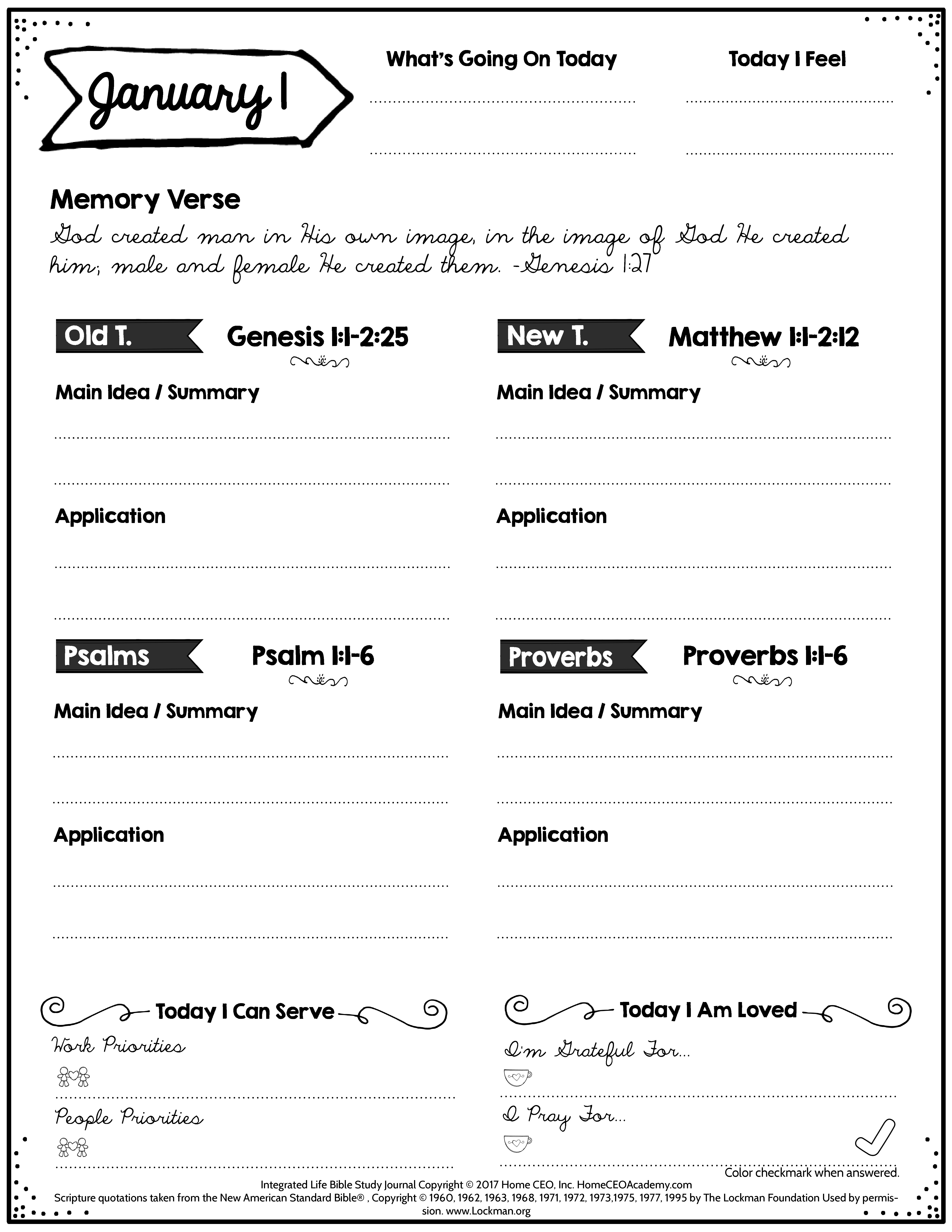 Soap Bible Study Method Free Printable