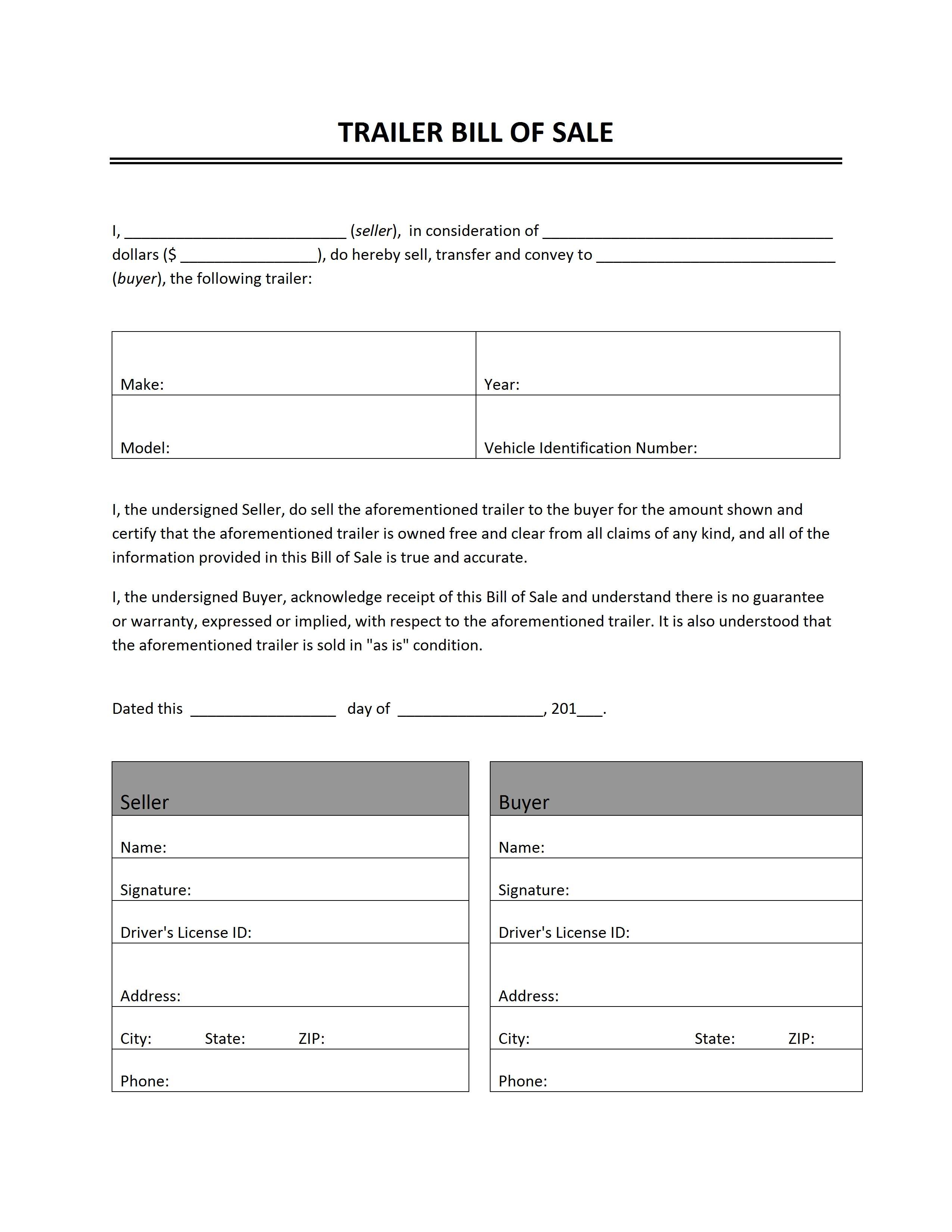 Free Printable Texas Bill Of Sale Form Free Printable