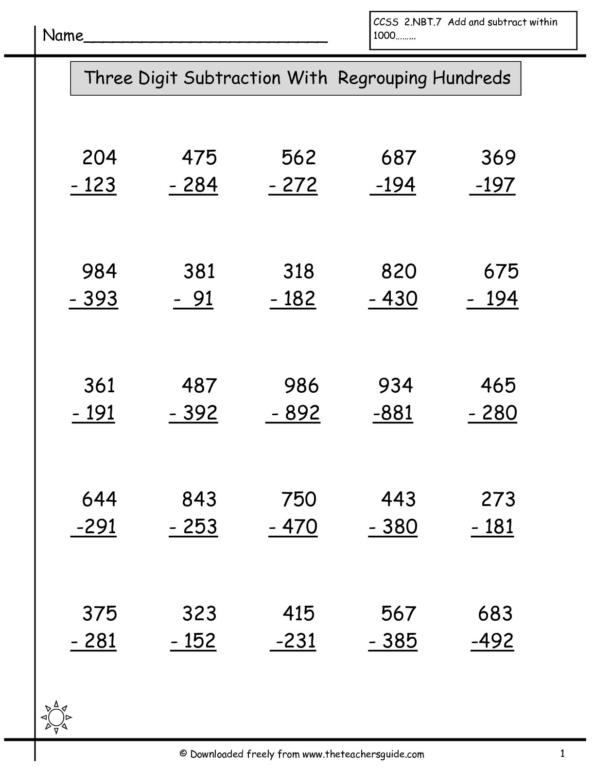Free Printable Addition And Subtraction Worksheets Free Printable Free Printable Addition And Subtraction Worksheets Free Printable