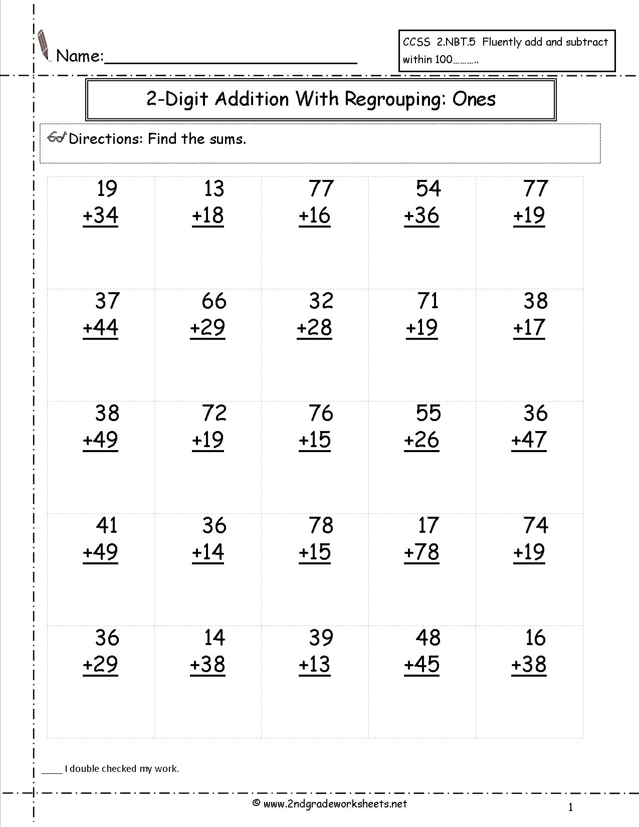 Free Printable Addition And Subtraction Worksheets Free Printable