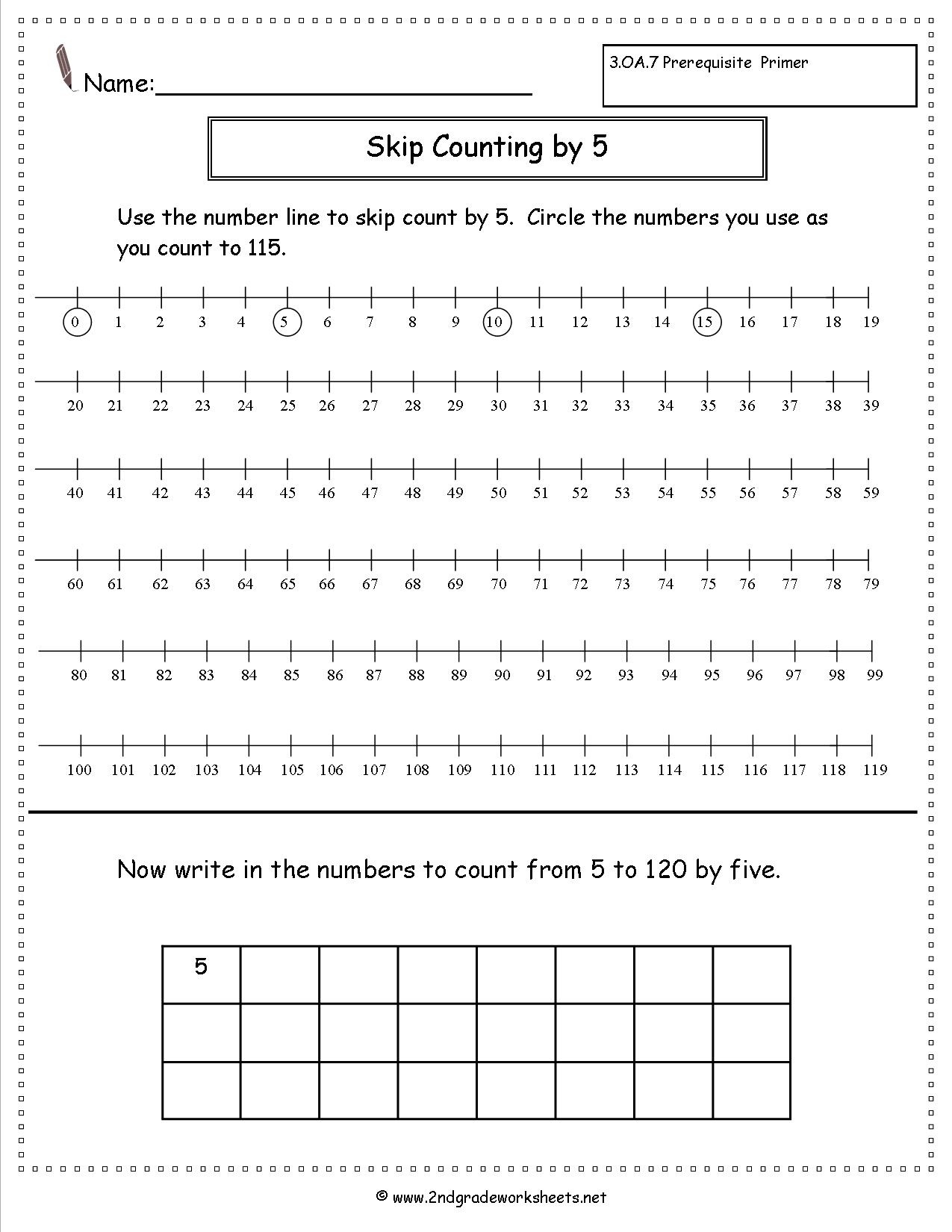Free Printable Skip Counting Worksheets Free Printable