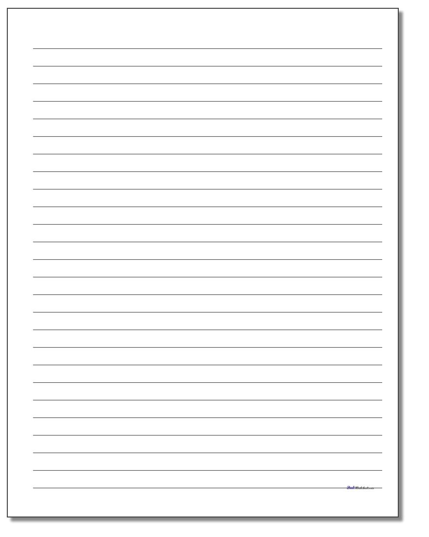 Kindergarten Lined Paper Printable Wwwanize365