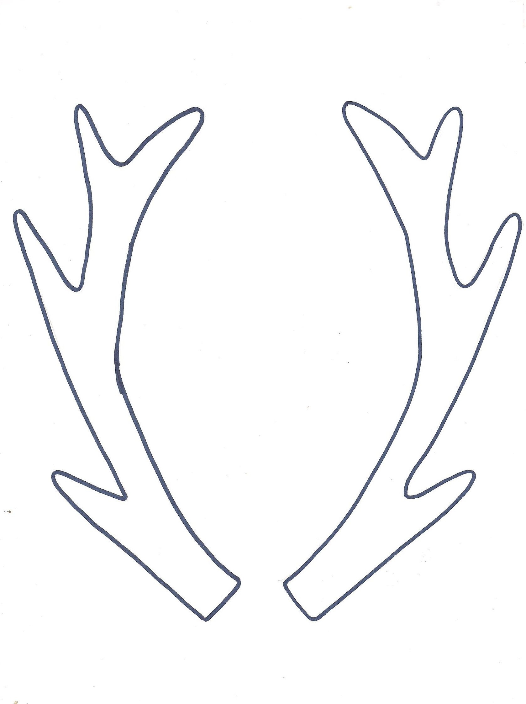 Free Printable Reindeer Antlers