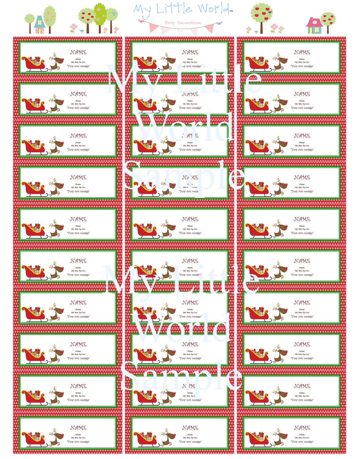 Holiday Return Address Labels Template Word Tenak Free Printable 