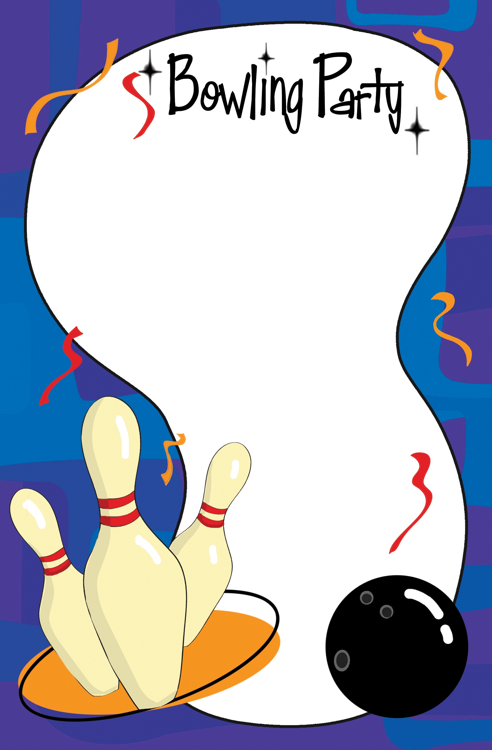 Bowling Birthday Invitations Templates Free