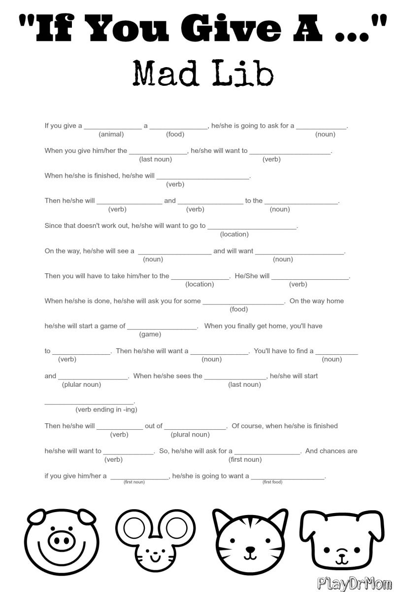 Mad Libs For 2nd Graders