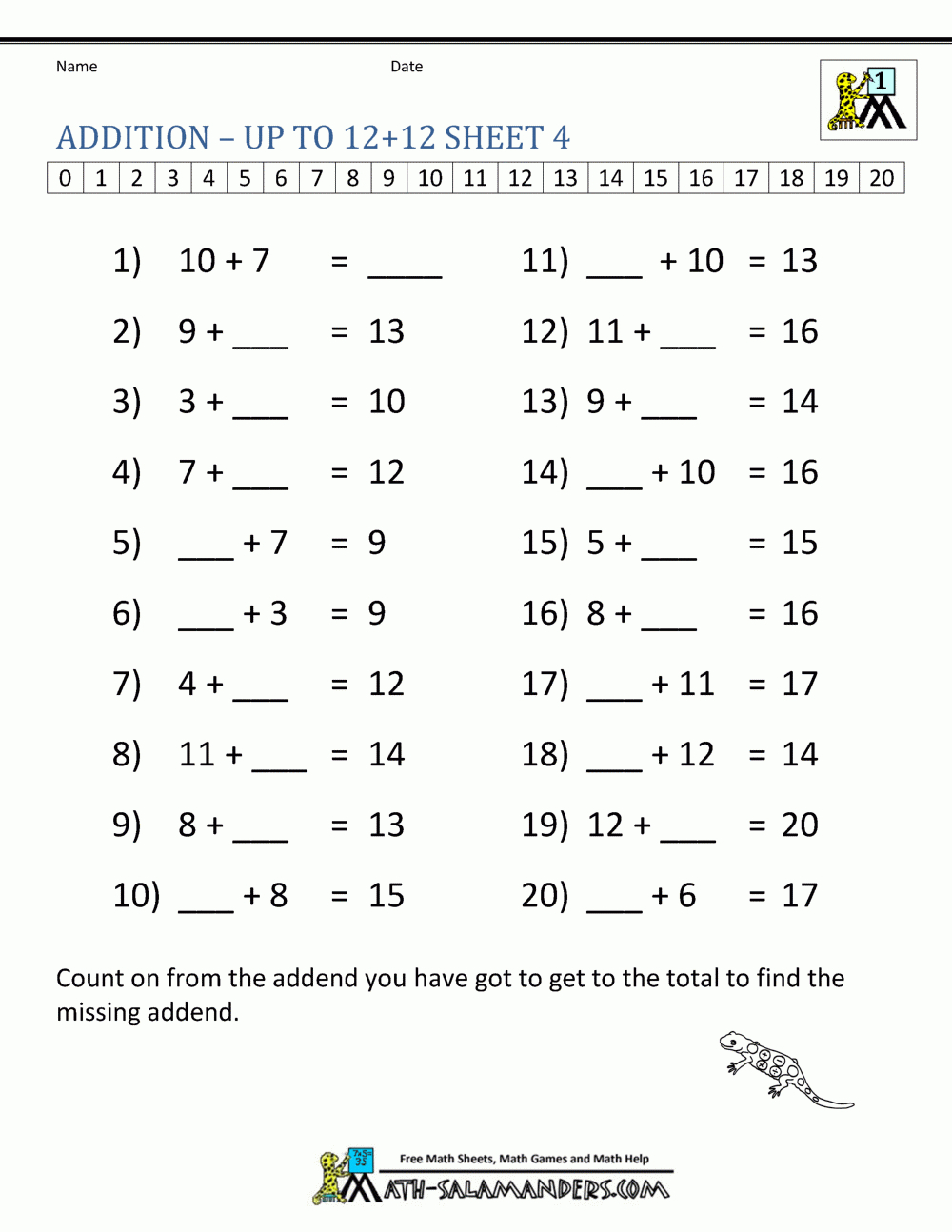 Free Printable Worksheets For 1St Grade Free Printable