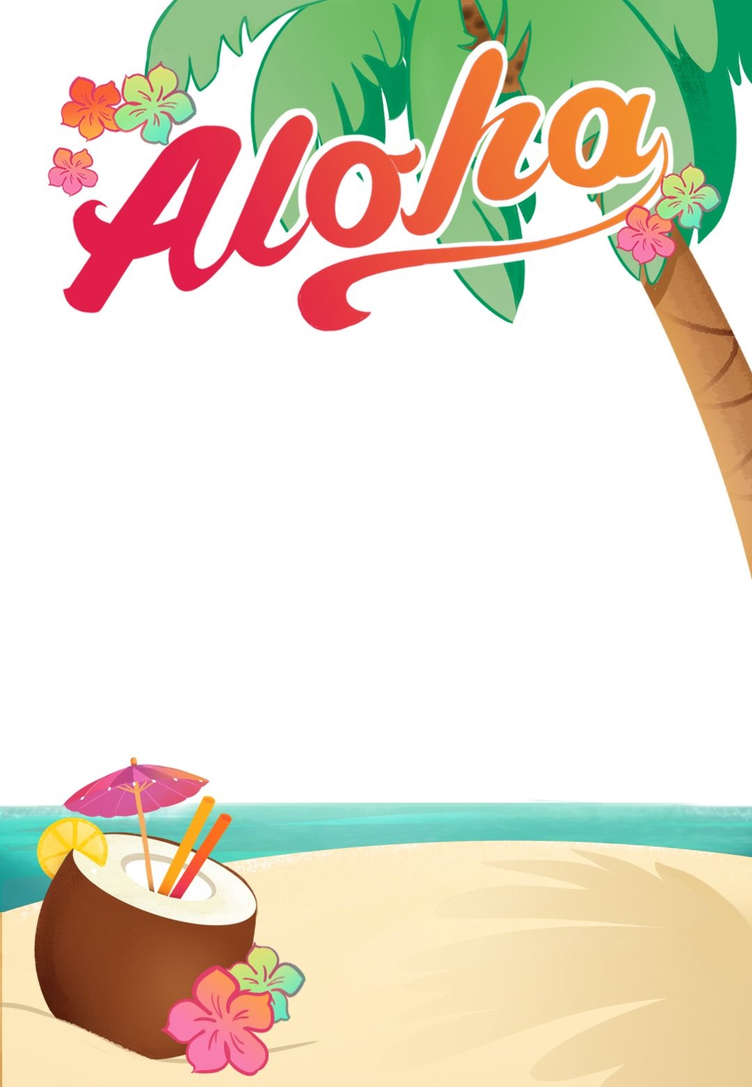 Hawaiian Party Invitations Free Printable Free Printable