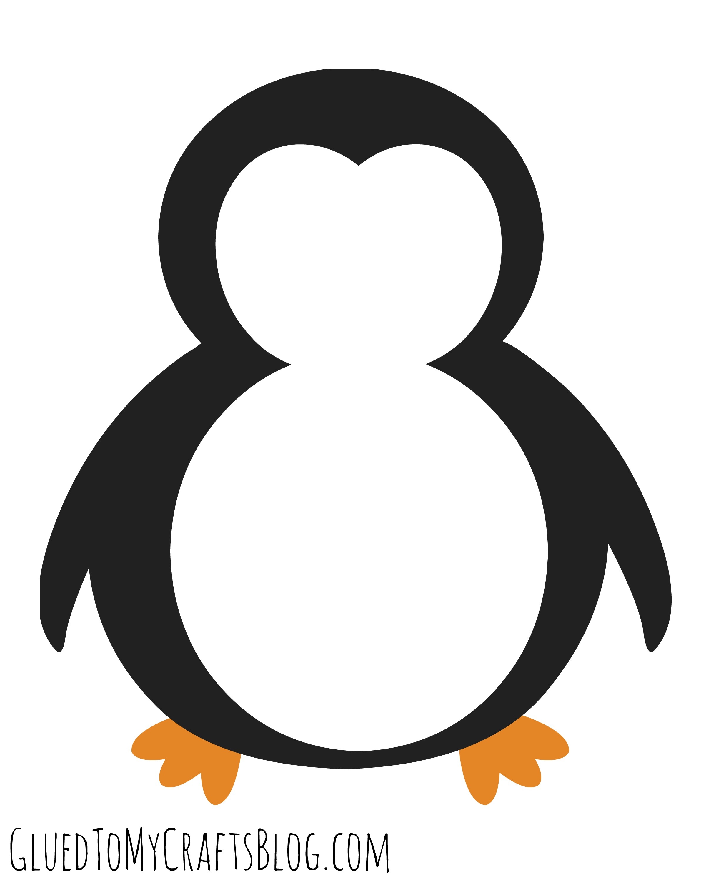 Penguin Template Coloring Pages Clipart Pictures And Crafts Free 