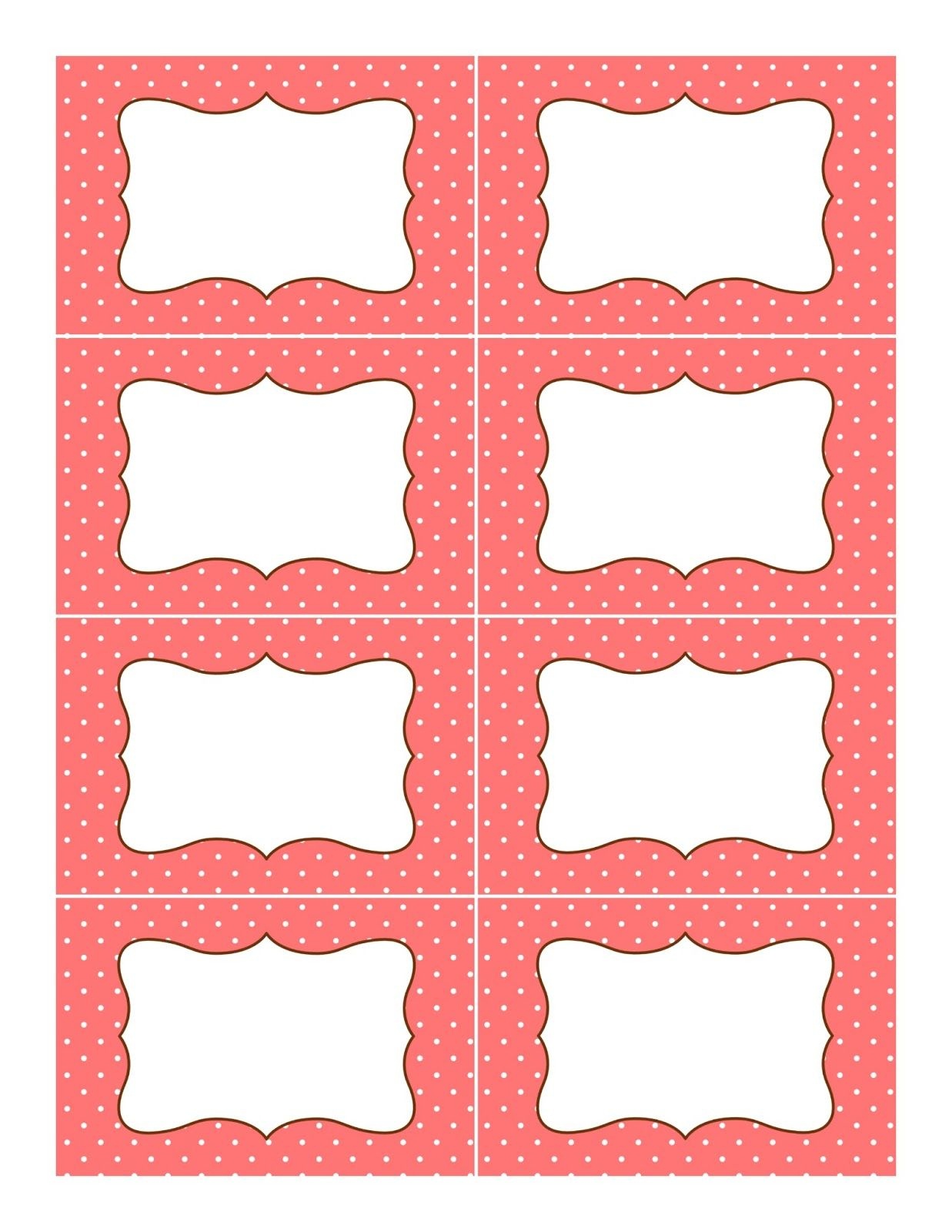 Buffet Food Labels Templates Free Printable Templates