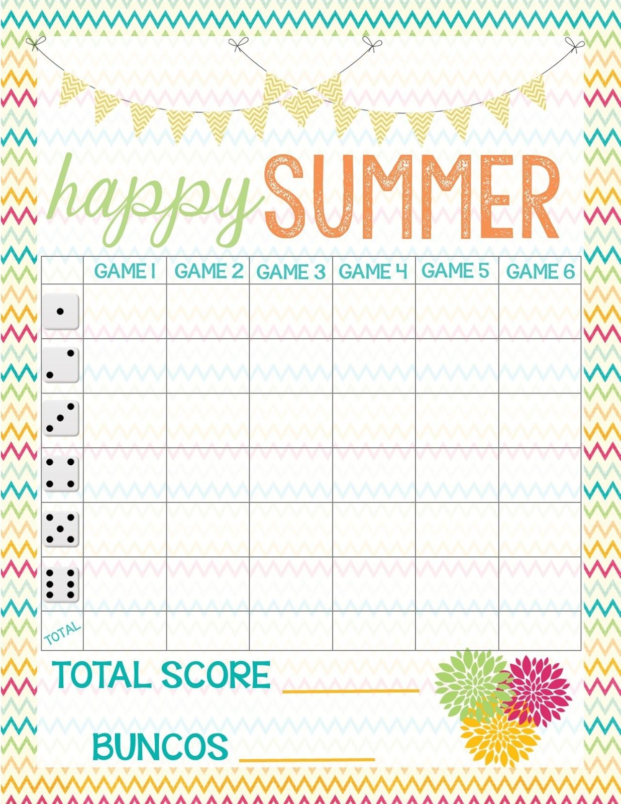 Bunco Score Sheets Printable Free Printable World Holiday