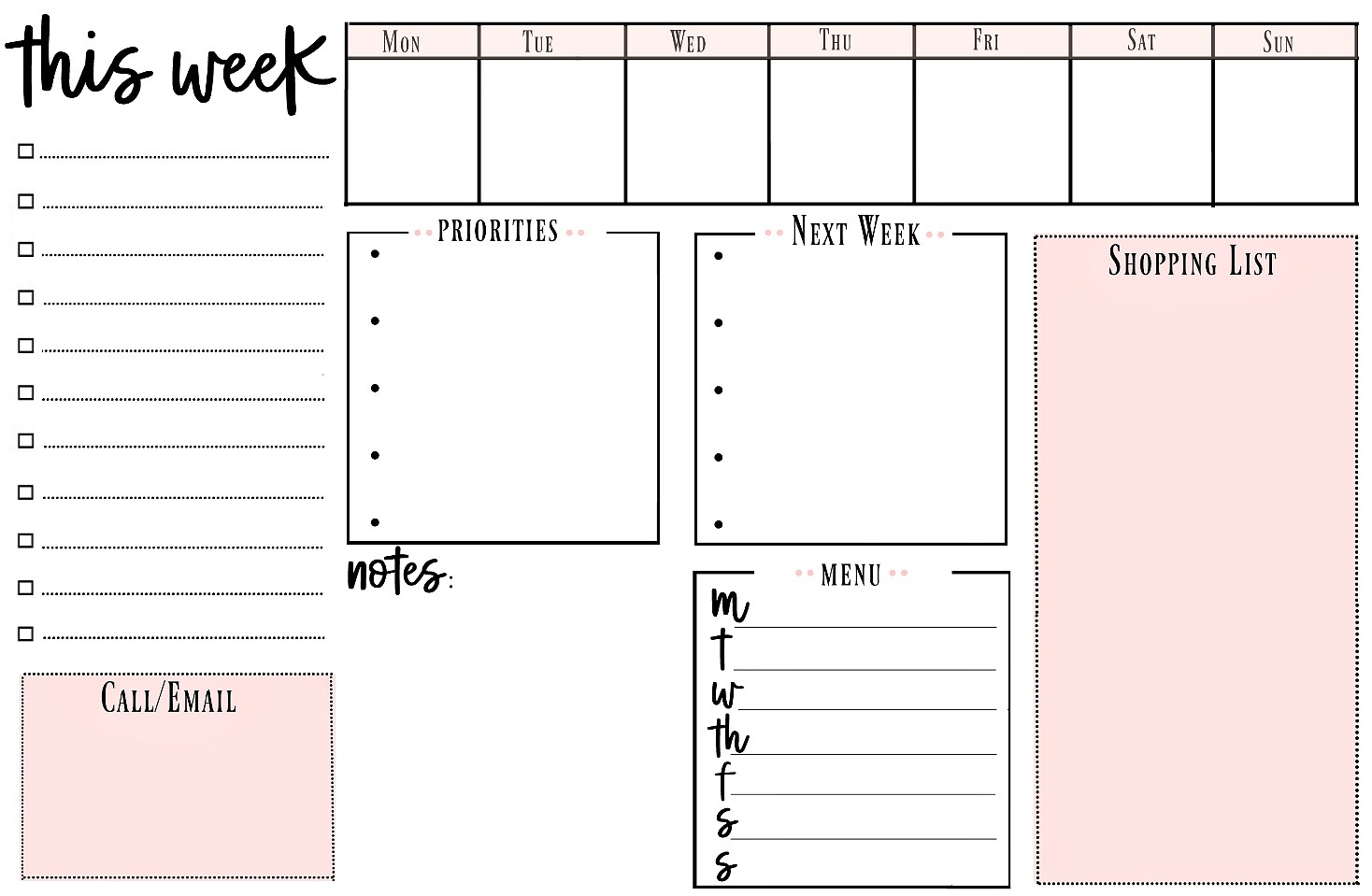 Printable to Do List Do It Organization To Do Lists Printable 