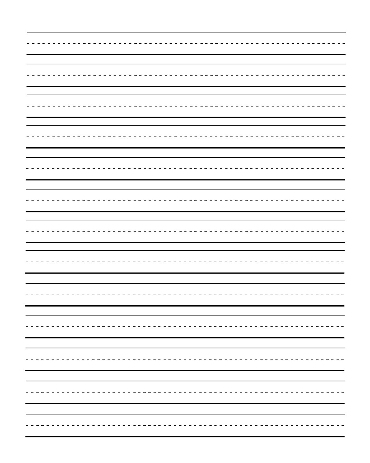 Free Printable Handwriting Paper For First Grade Free Printable